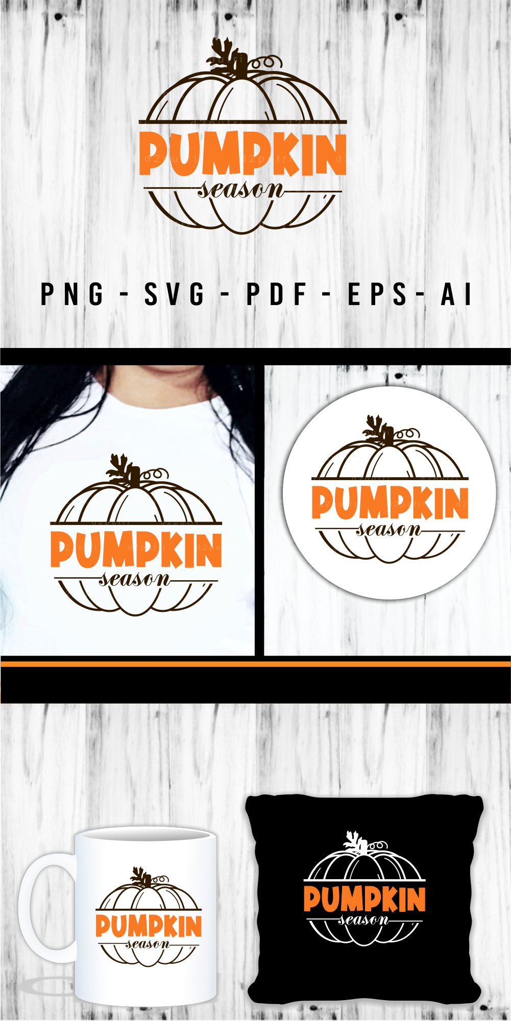 Pumpkin Season SVG Design, Fall Pumpkin Sign SVG