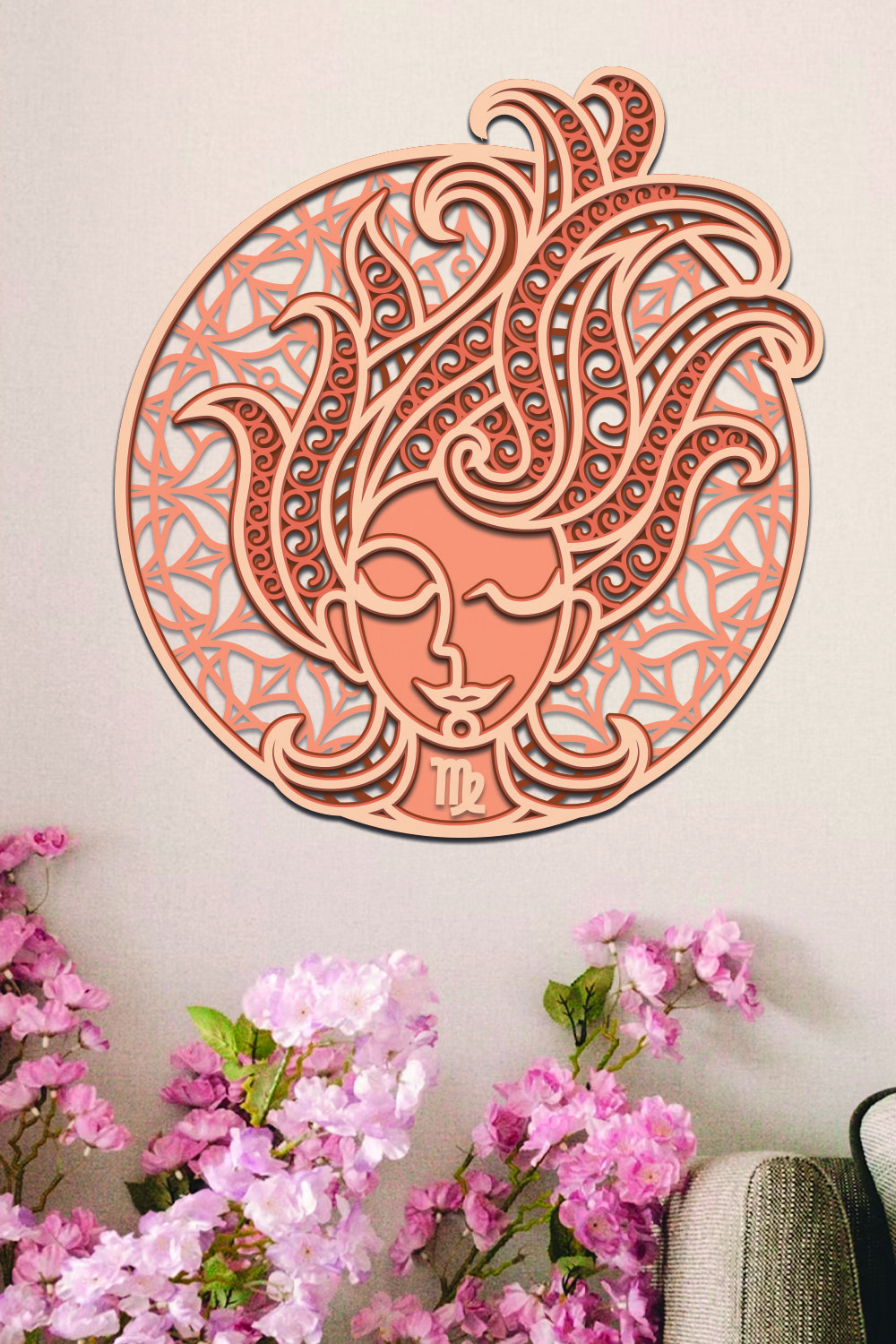 Virgo Zodiac Wall Panel Decoration
