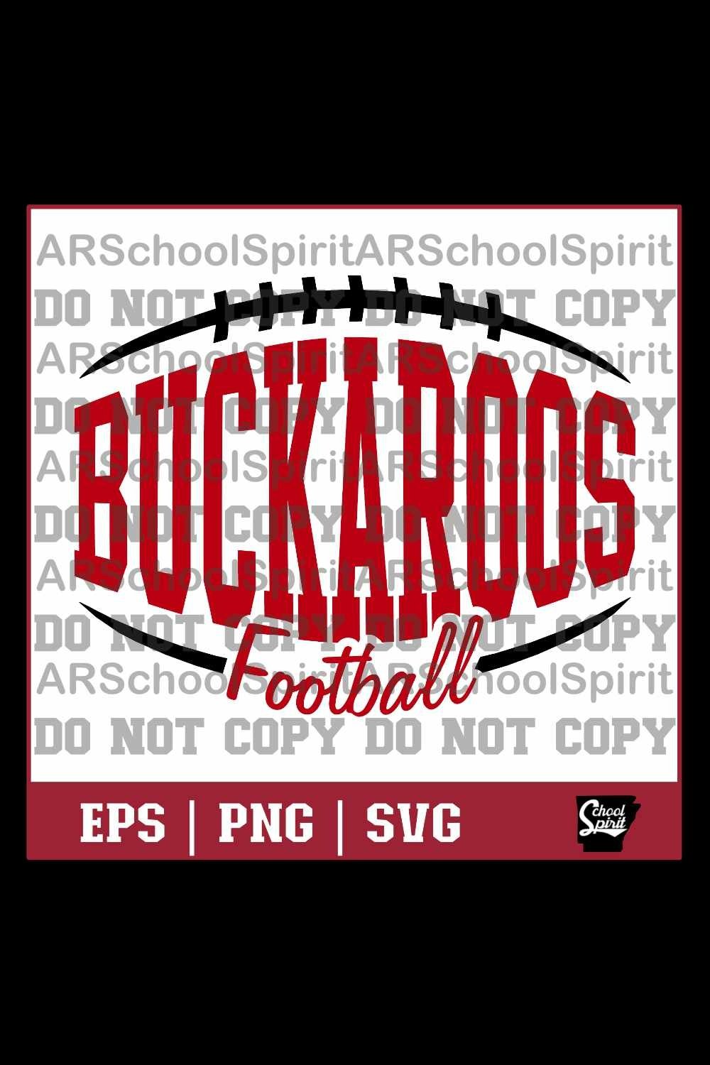 Buckaroos Football SVG Shirt Design