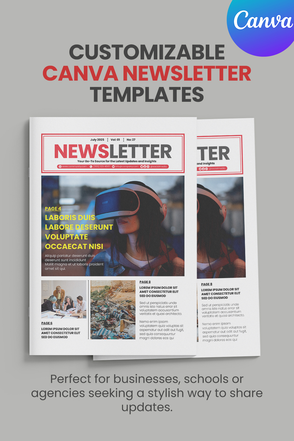 Customizable Canva Newsletter Templates