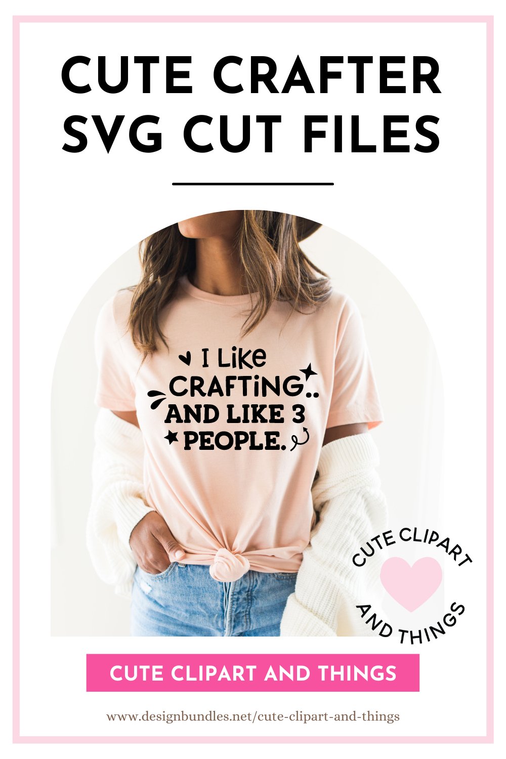 Crafter SVG - I Like Crafting And Like 3 People SVG