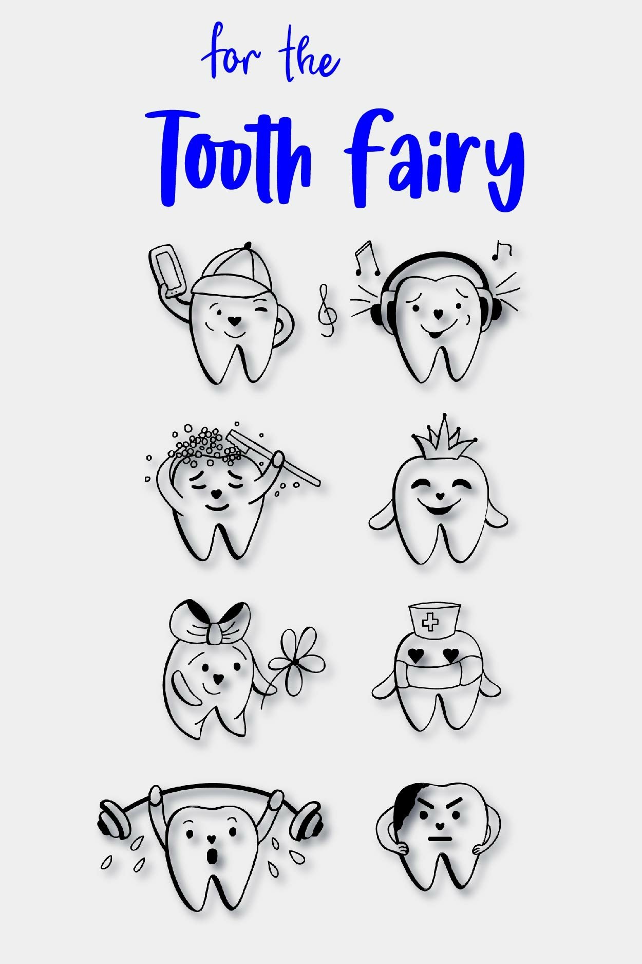 Bundle Teeth SVG. Tooth Cut file SVG. Baby Sublimation SVG.