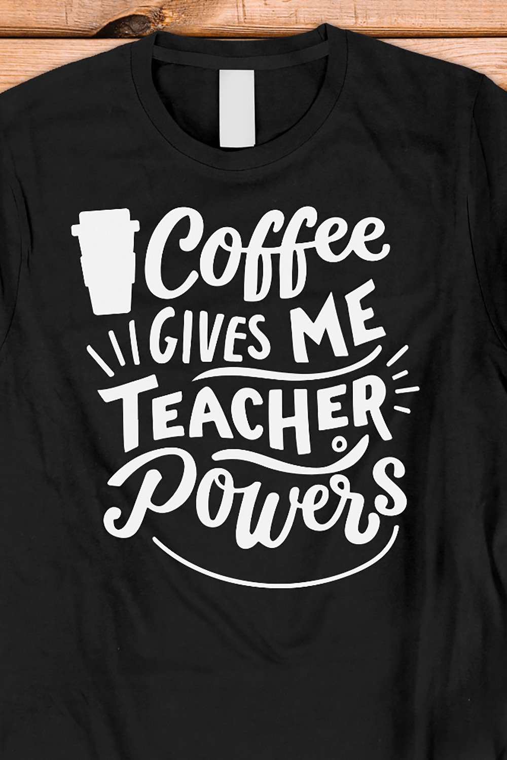 Coffee Gives Me Teacher Powers Coffee SVG Cut File