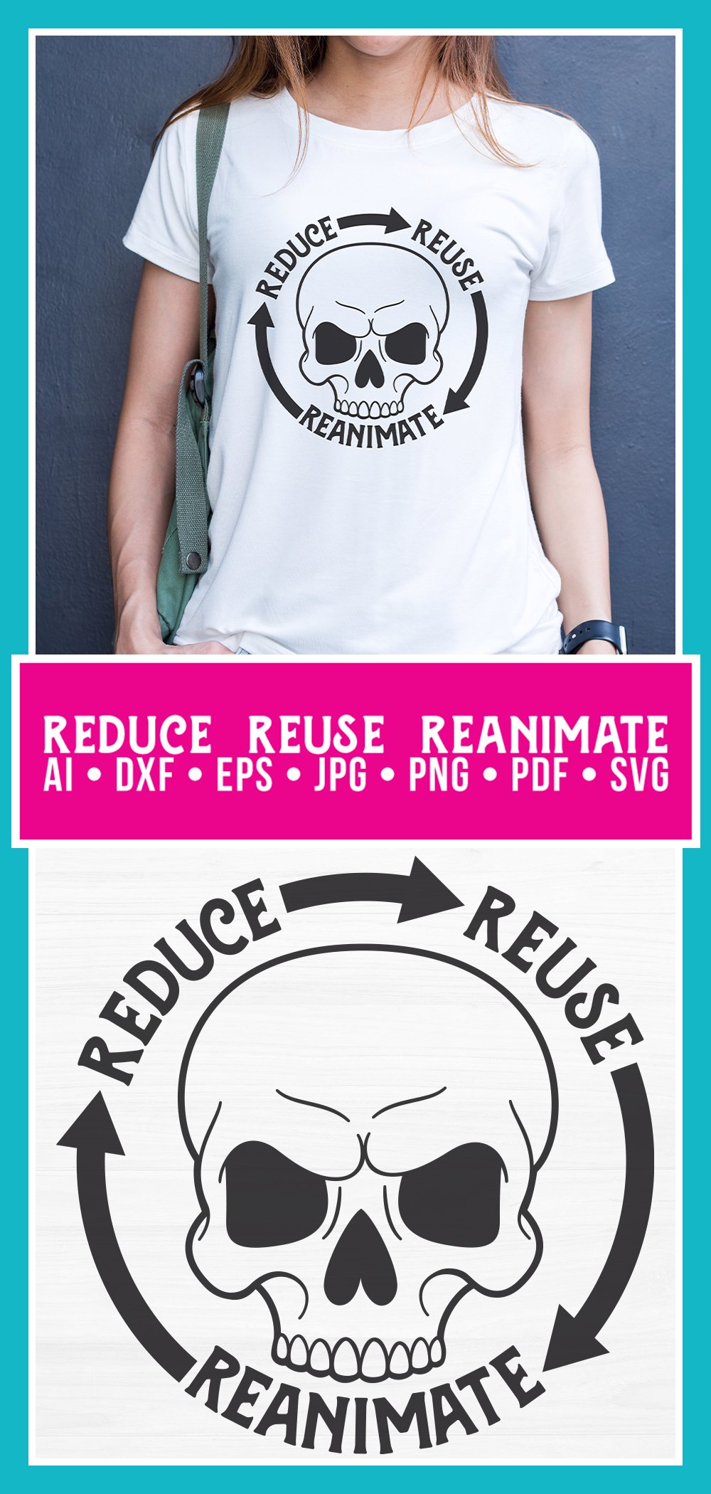Reduce Reuse Reanimate | DnD SVG