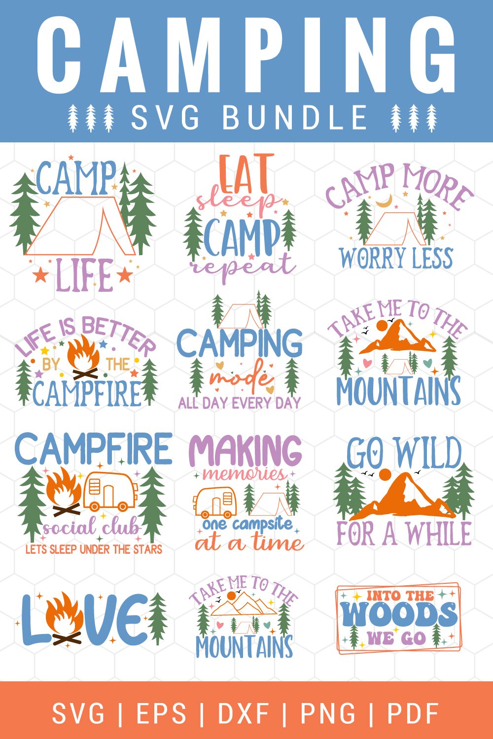 Camping SVG Bundle, Camping Quotes Bundle