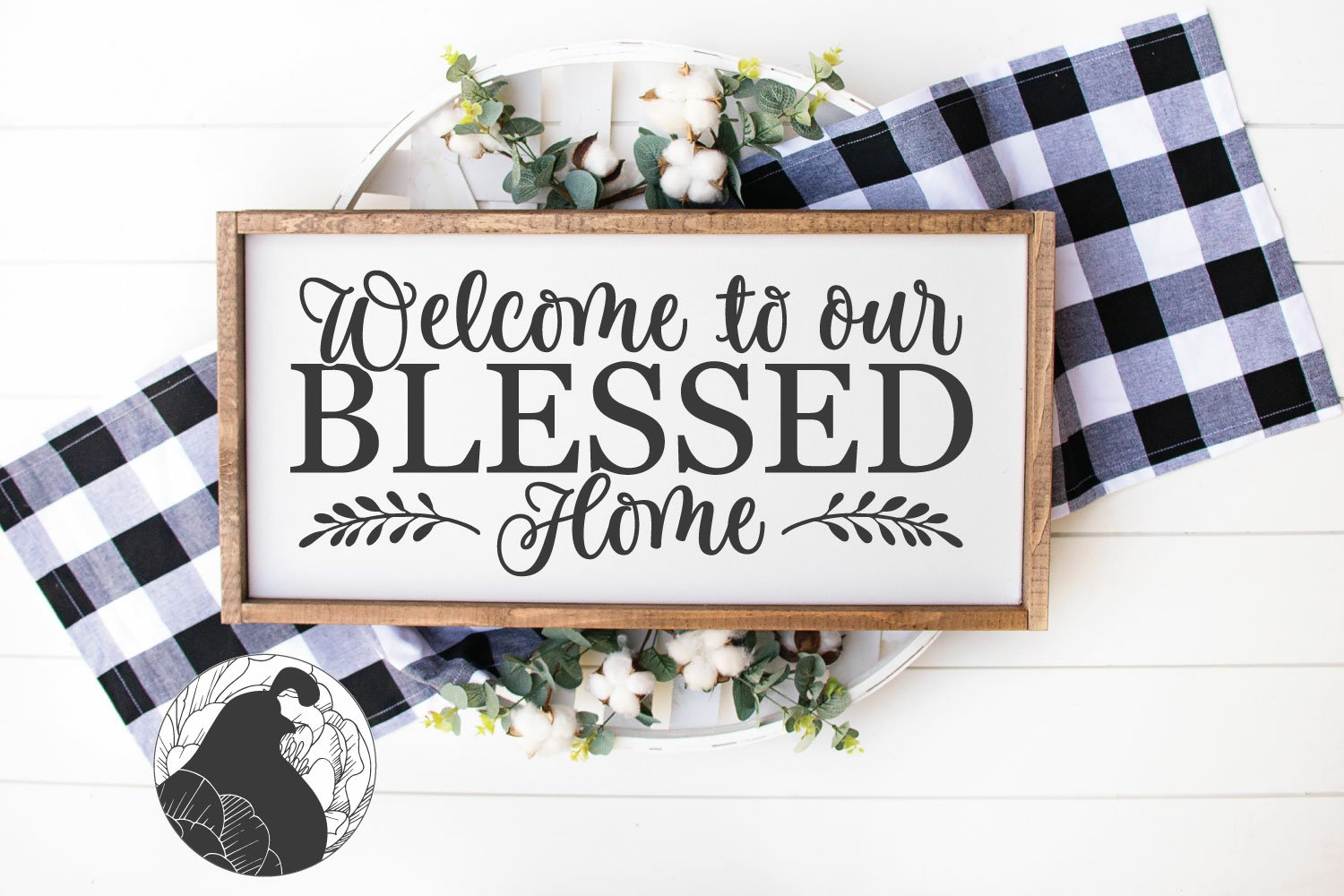 Christian SVG, Welcome to Our Blessed Home SVG Cut File