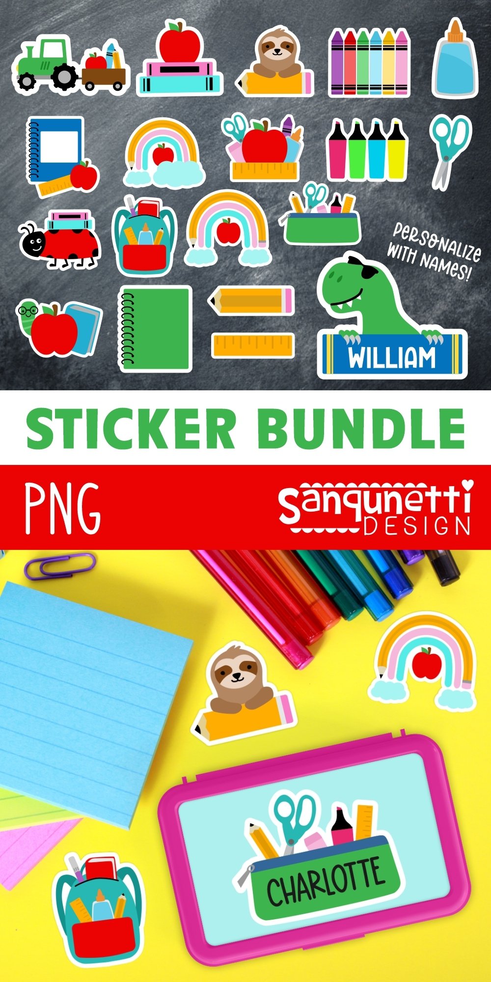 School label stickers | Back to school stickers