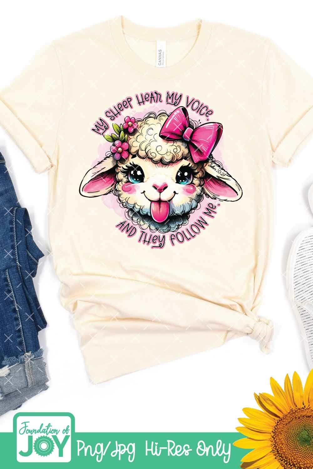 My sheep hear my voice png, Christian Kid png