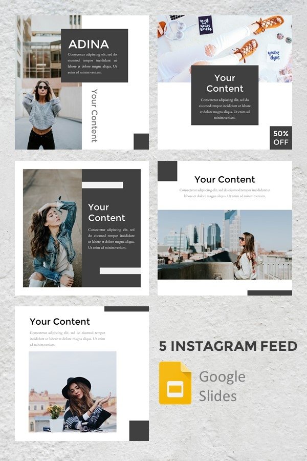 Instagram Feed Template - Adina (889405)