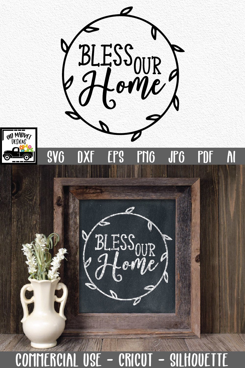 Bless Our Home SVG Cut File (715368)