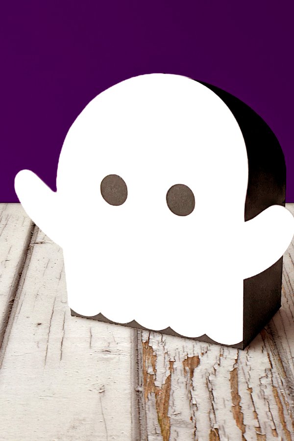 Halloween Ghost Gift Box SVG Design