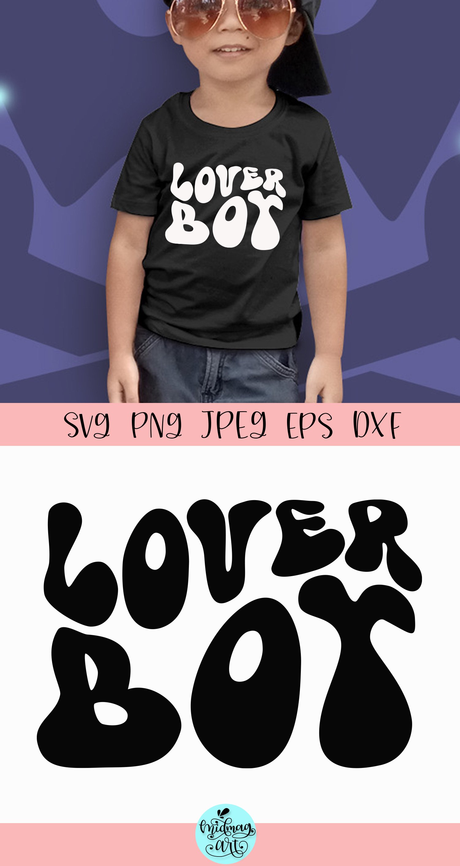 Lover boy svg, groovy kids cut file