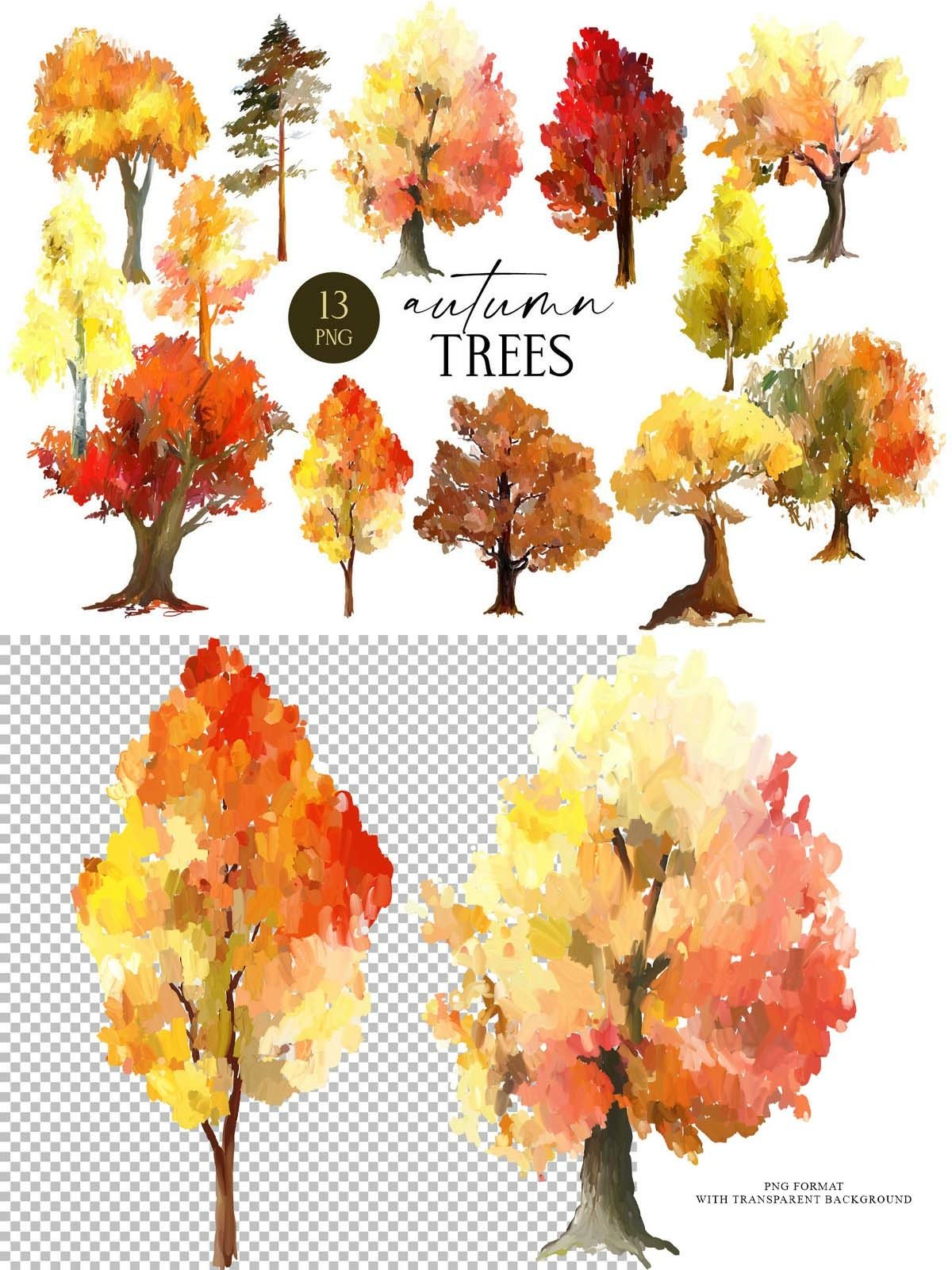 Realistic Fall Tree Drawing