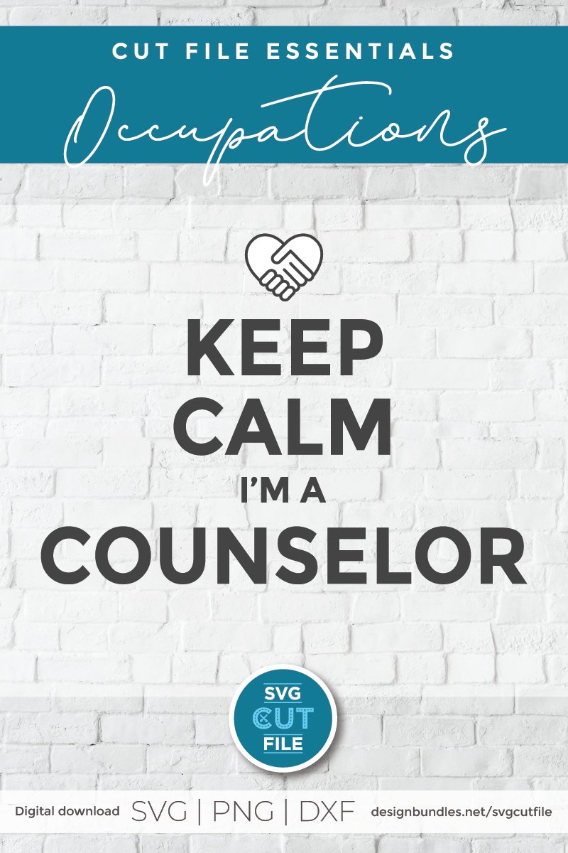 Counselor SVG - Keep calm, I'm a counselor svg file