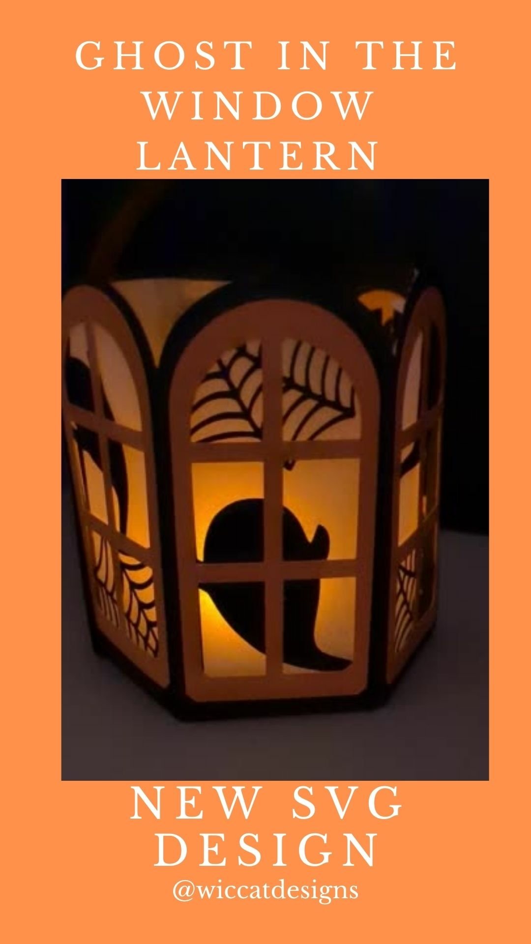 Round ghost luminary svg