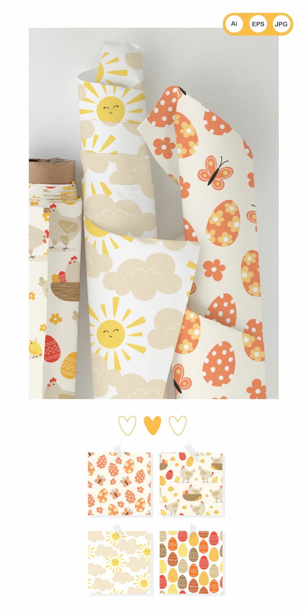 Easter Seamless Patterns