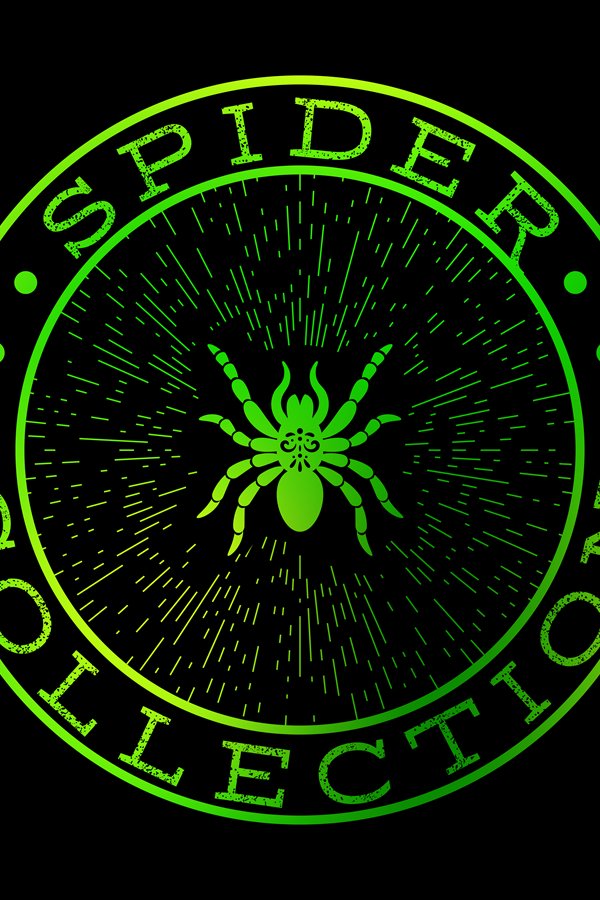 Spider collection green label design