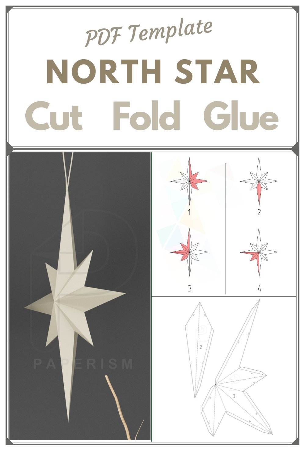 North Star pdf printable template, Christmas (1973934)
