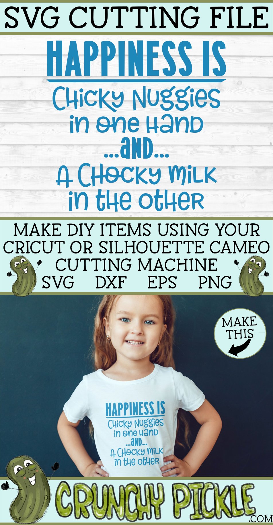 Happiness is Chicky Nuggies SVG Cut File (577424) | SVGs | Design Bundles