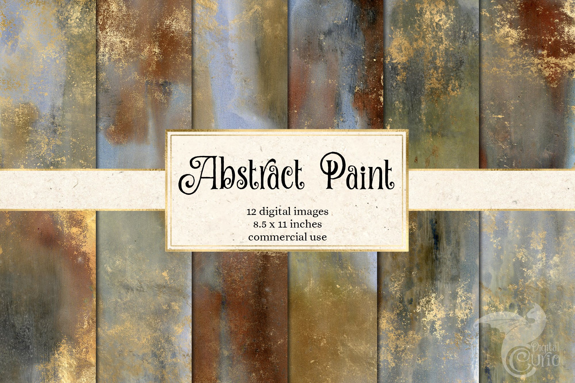 Abstract Paint Textures Digital Paper