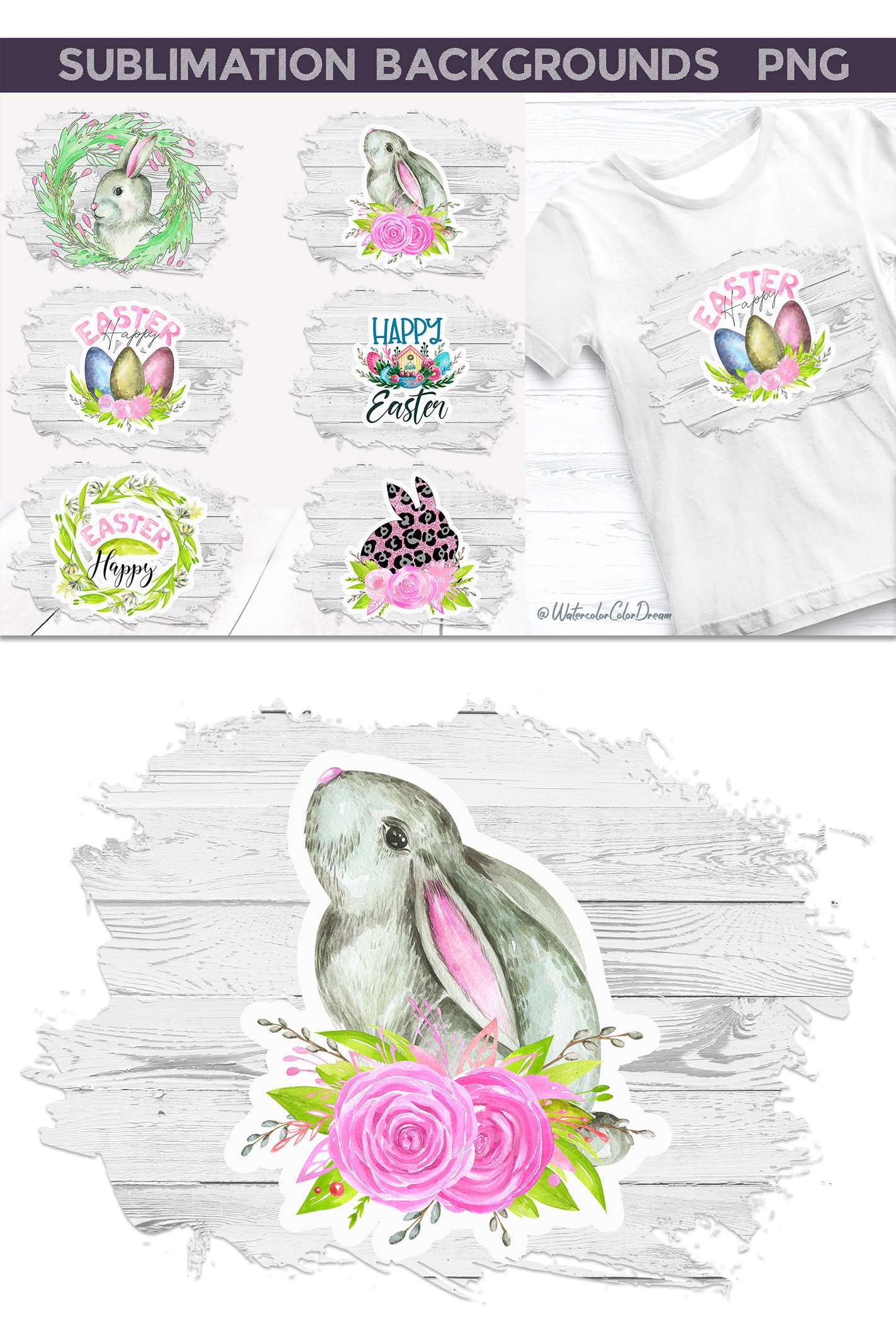 Easter Background Bundle | Spring Background Sublimation