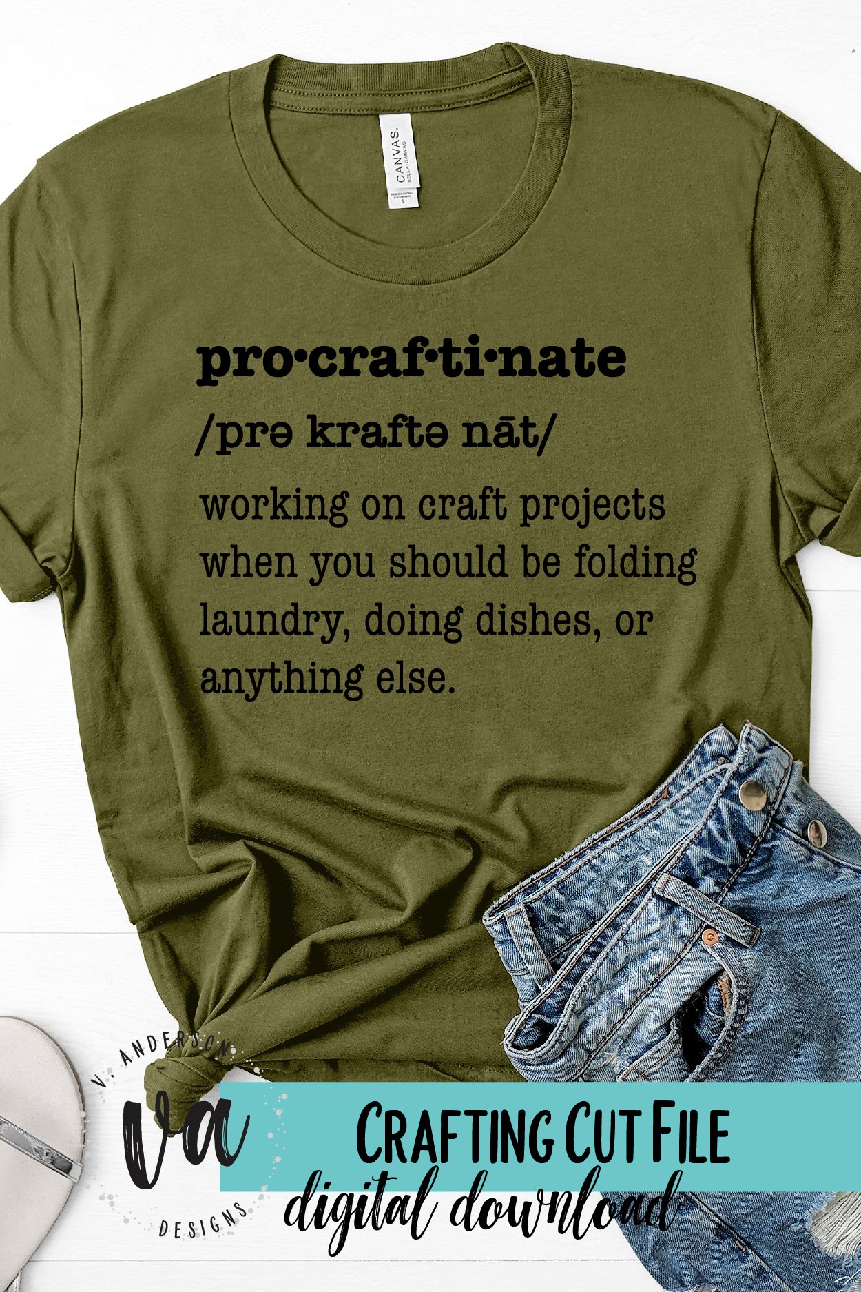 Procraftinate Definition SVG