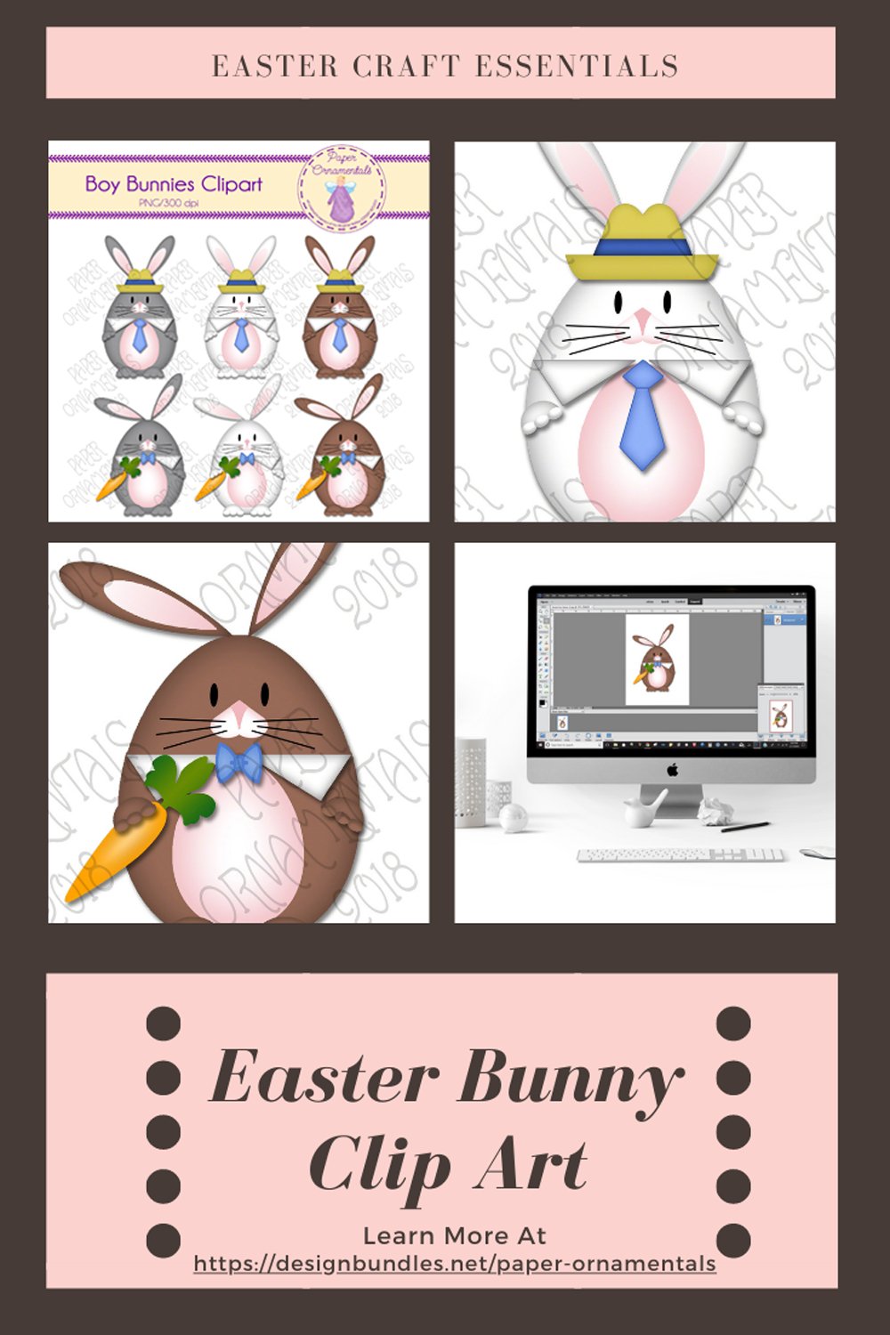 Easter Clip Art, Boy Easter Bunnies