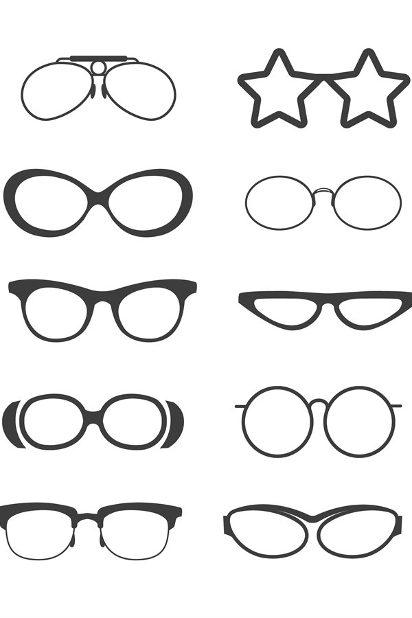 Glasses model set
