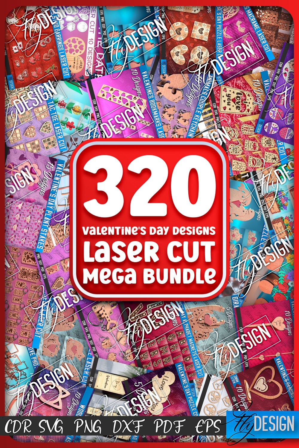 Valentine's Day Mega Laser Cut Bundle SVG|Huge (3029123)