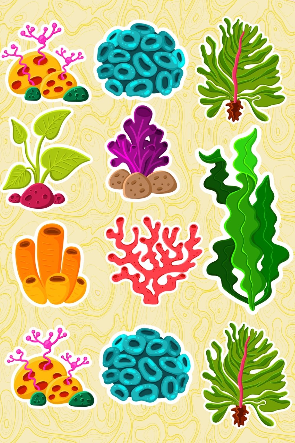 Seaweed set. Sea plants, Under The Sea