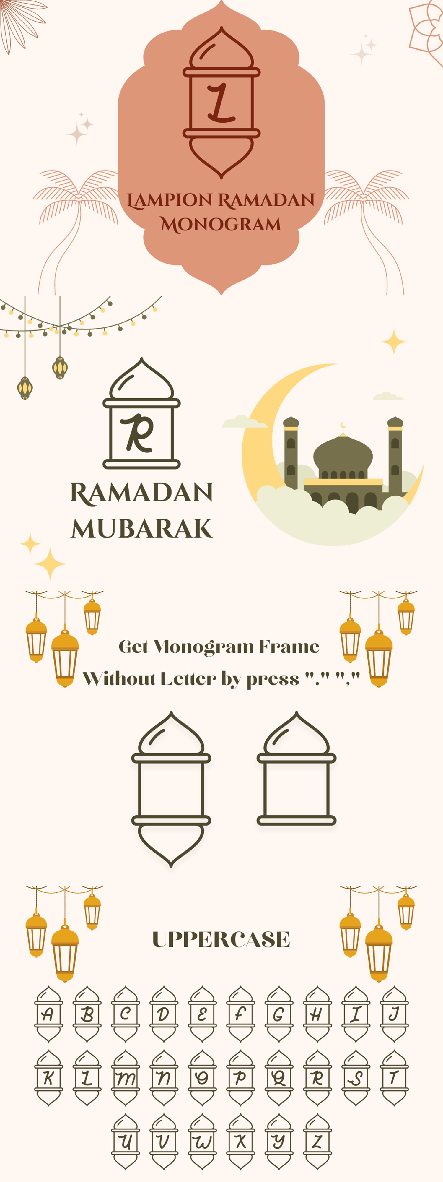 Lampion Ramadan Monogram