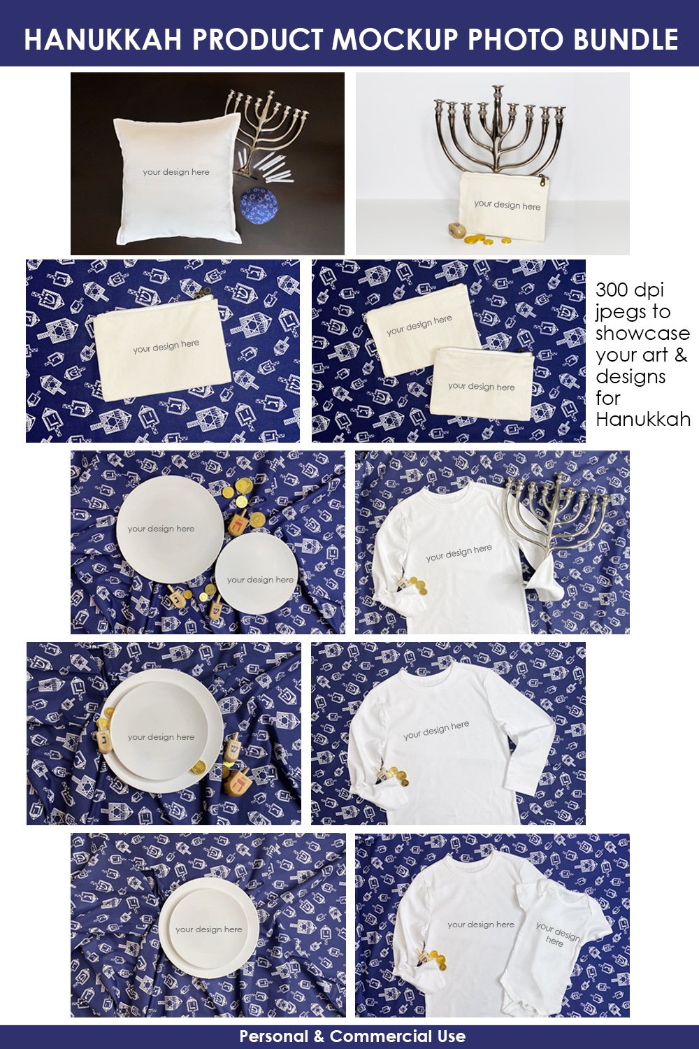 Hanukkah Product Mockup Bundle