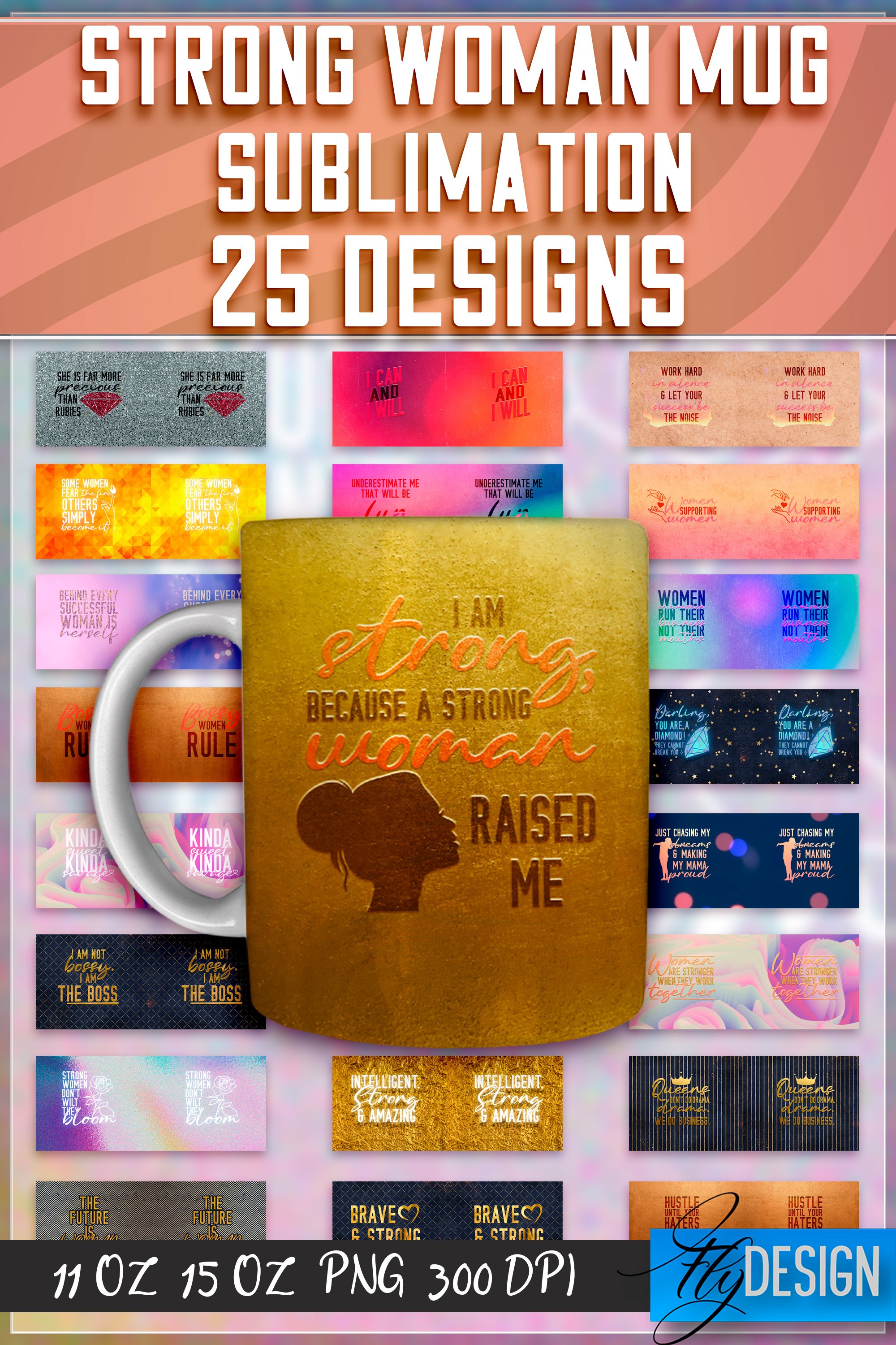 Strong Woman Mug Sublimation Wrap|Strong Woman Quotes Bundle