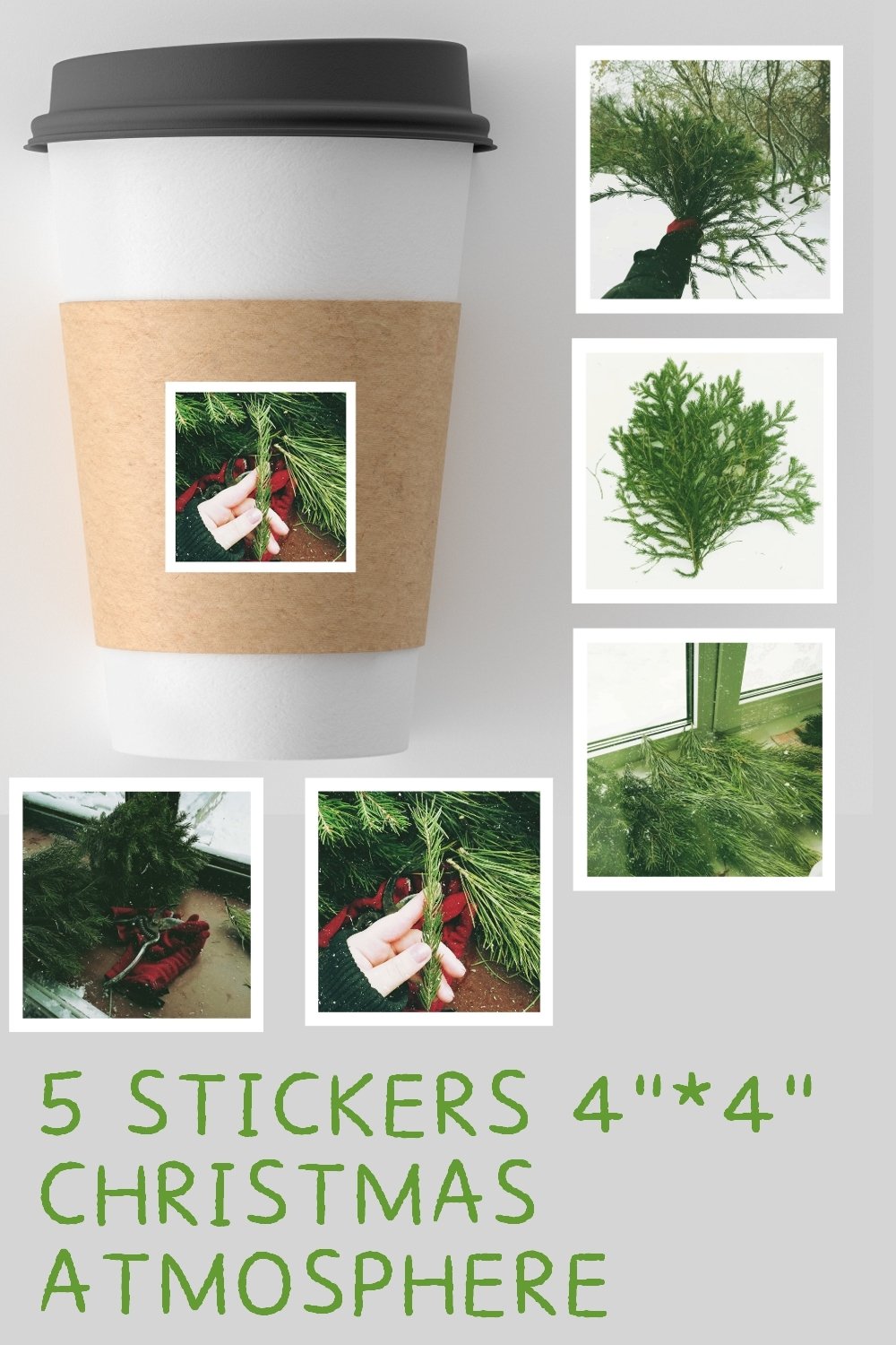 Christmas atmosphere 5 stickers