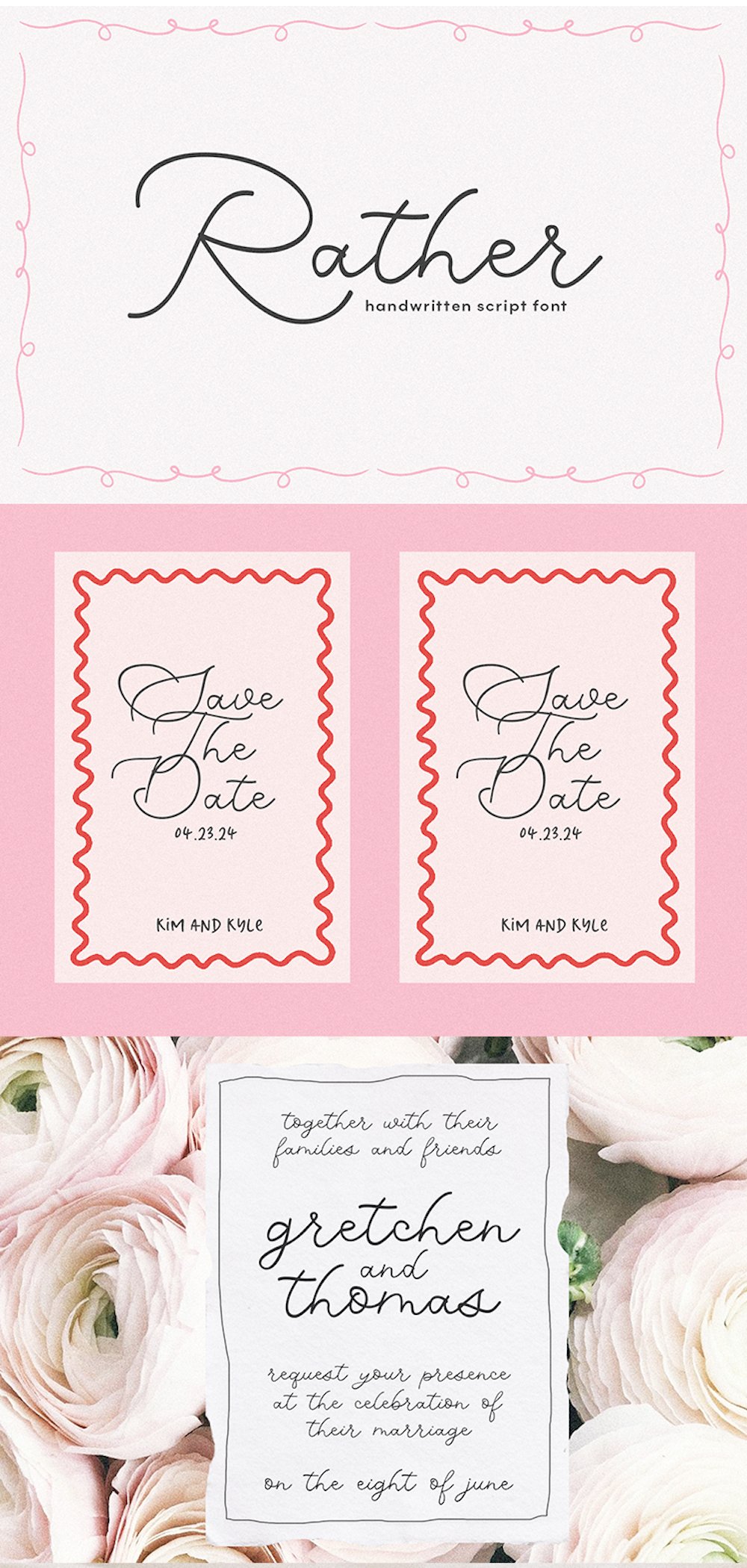 Rather - Modern Script Font