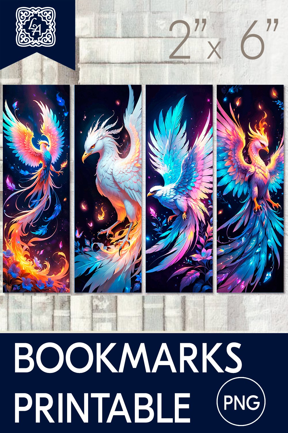 Phoenix Printable Bookmark