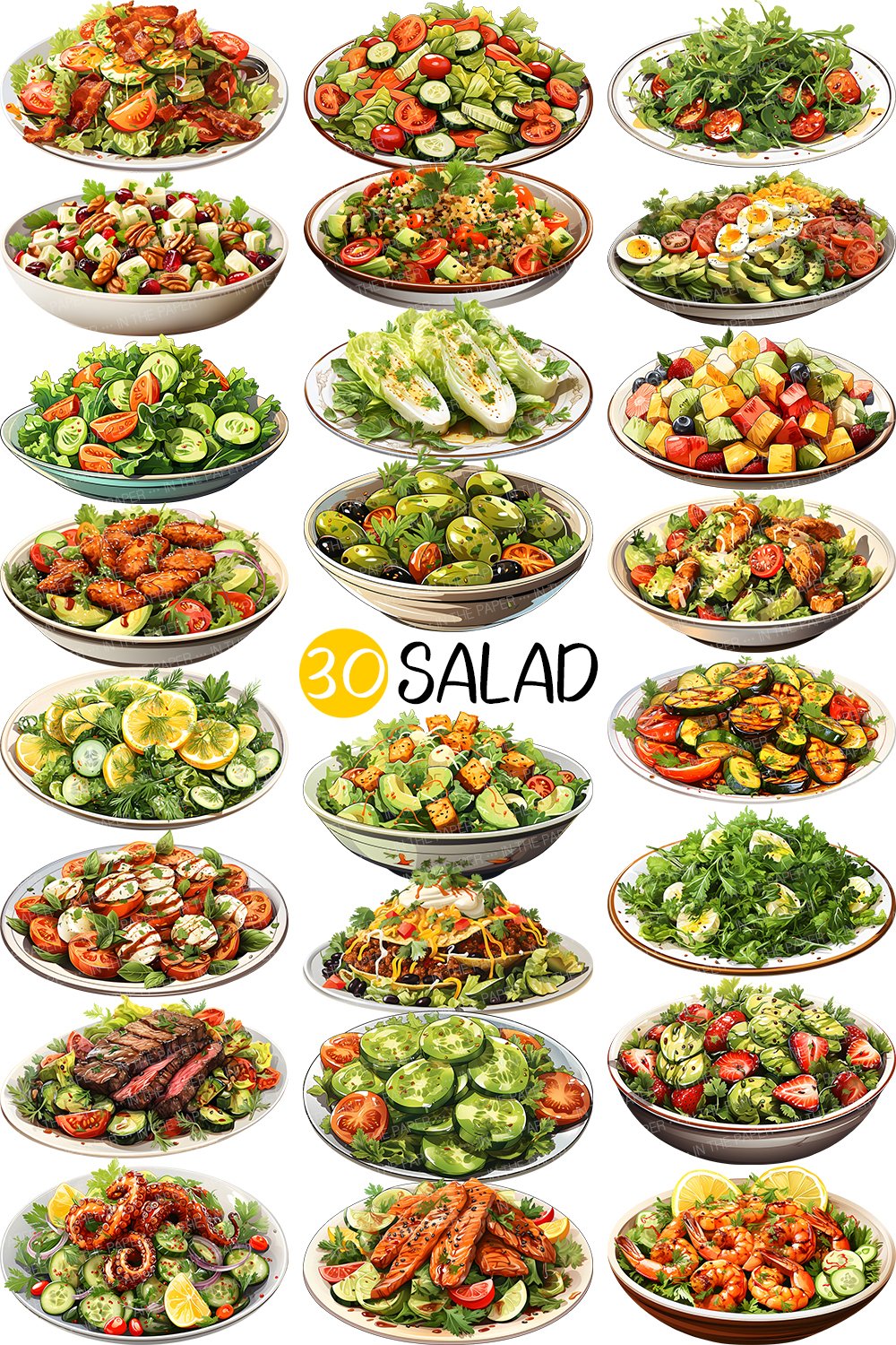 Salad PNG | Vegetable Clip art Bowl Garden Healthy meal cobb