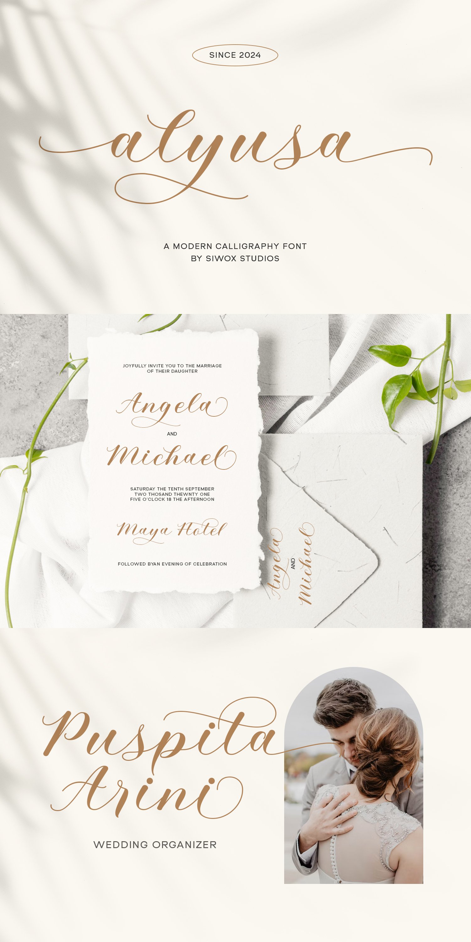 Alyusa - a modern calligraphy script