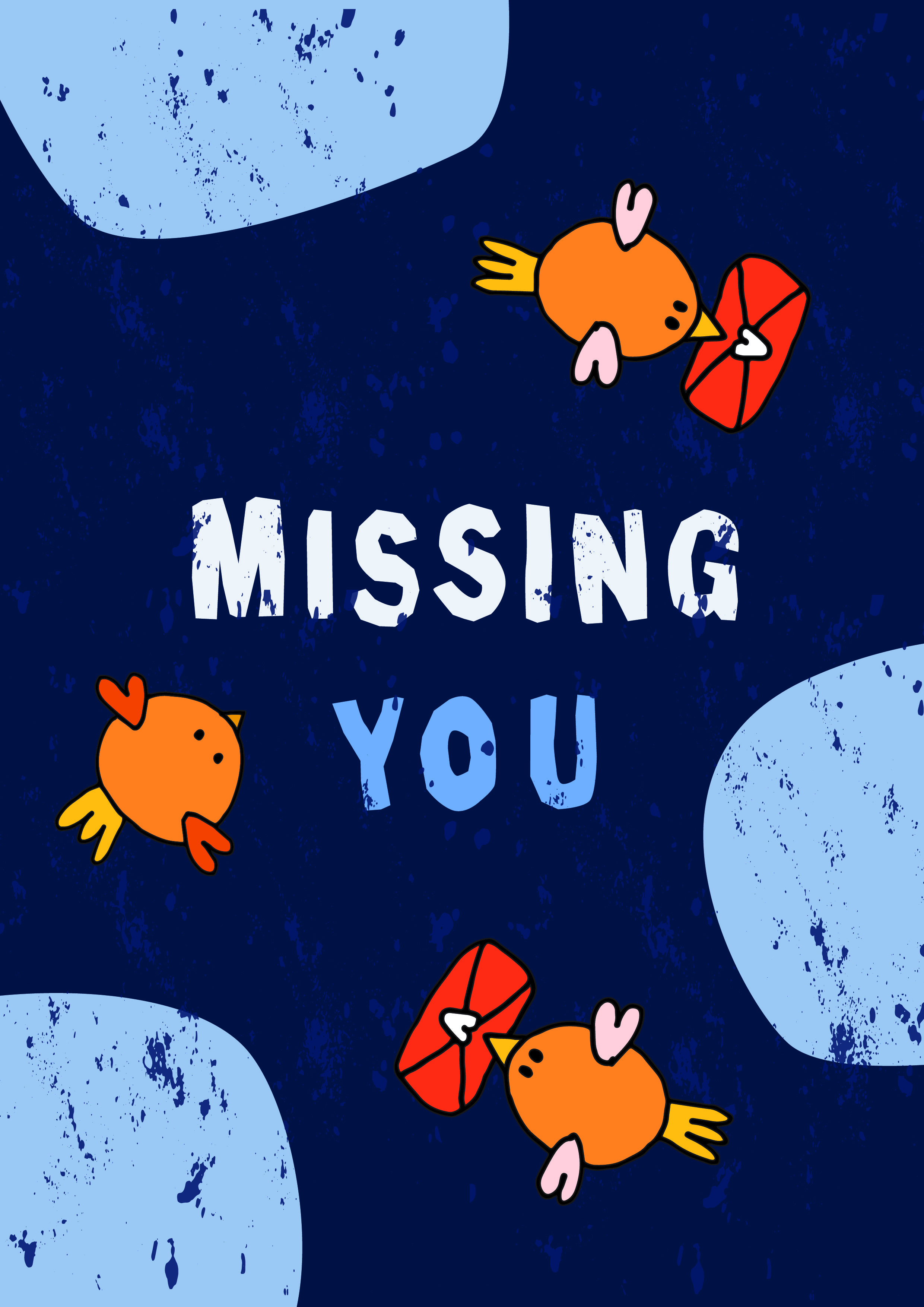 Missing You, Wall Art, Poster, Inspirational Print, Quote