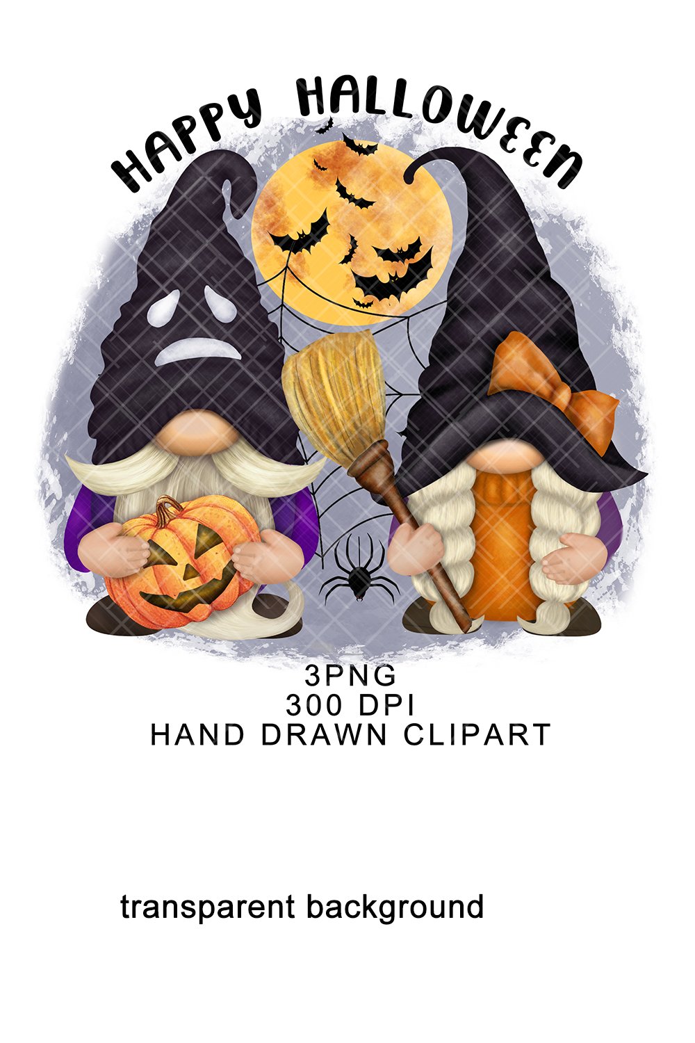 Halloween Gnome PNG Clipart / Fall Graphics (2568000)