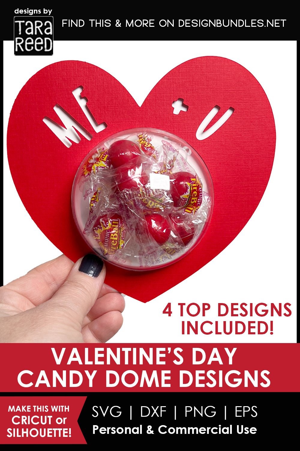 Heart Candy Dome SVG for Cricut - Valentine's Day ideas