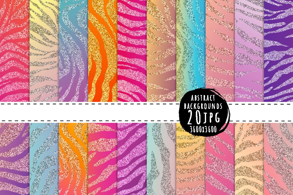 Modern bright backgrounds with zebra skin print