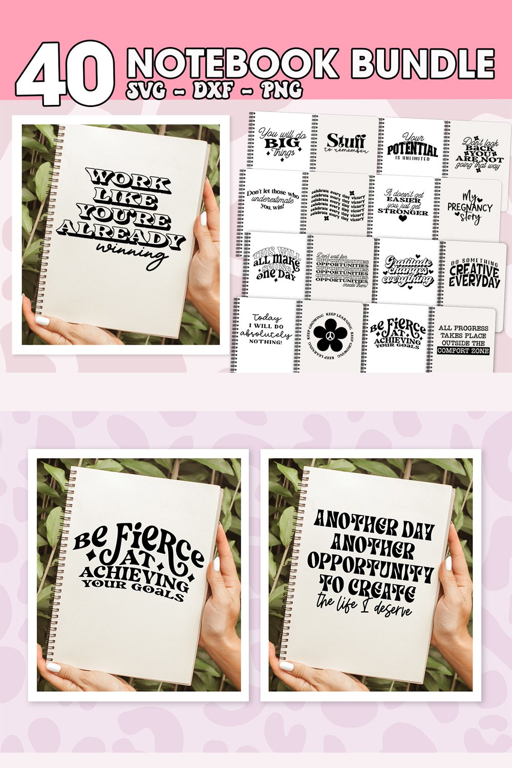 Notebook SVG | Planner svg quotes