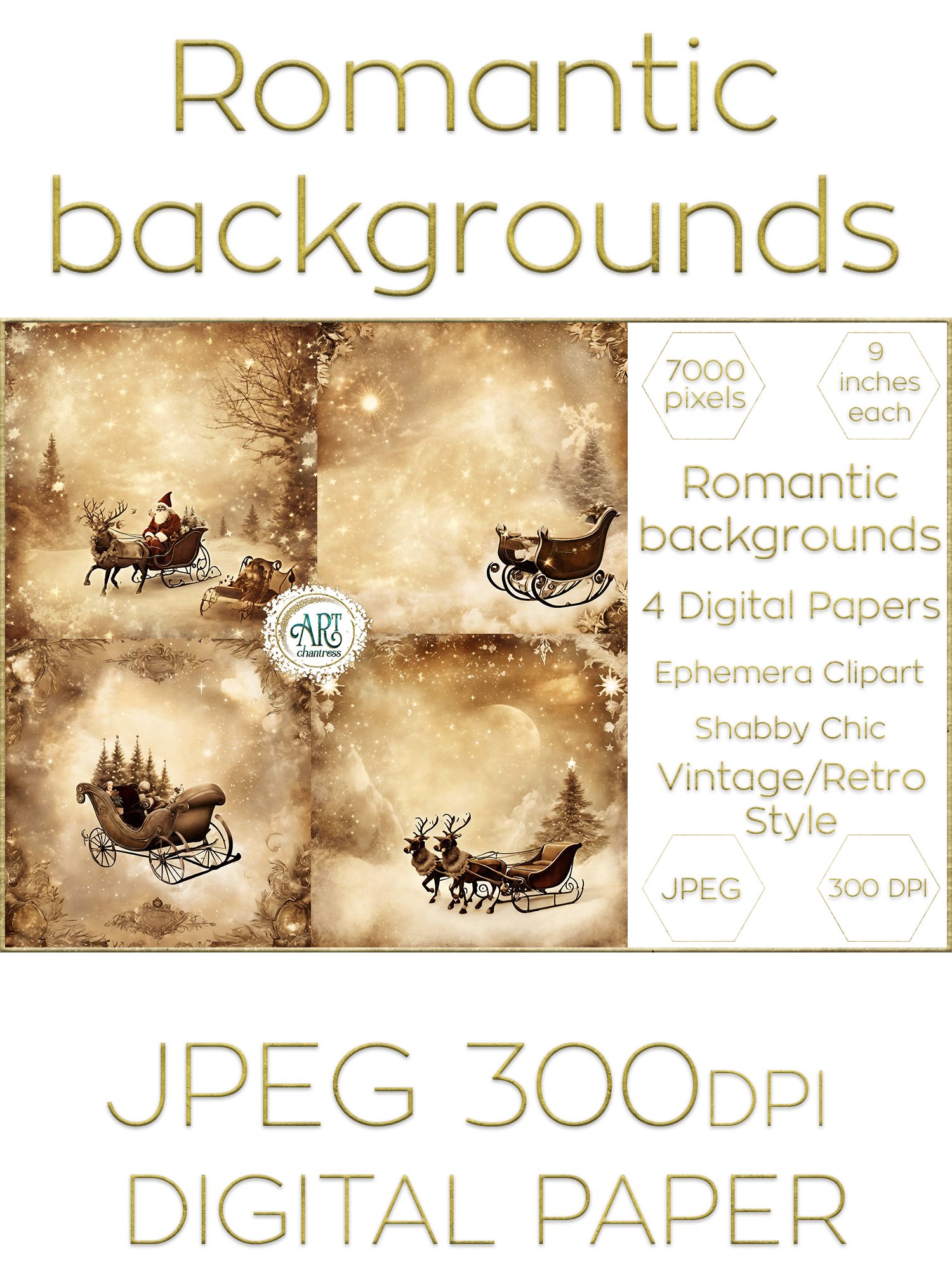 Vintage watercolor digital papers backgrounds soft (2961145)