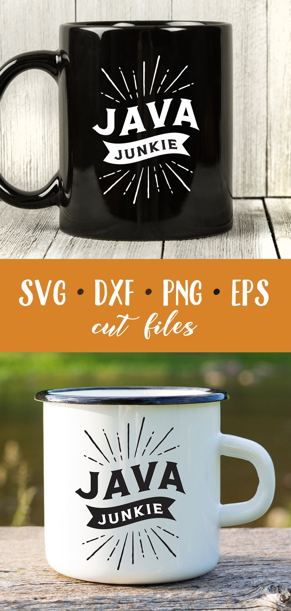 Coffee SVG, Java Junkie, Funny SVG, Coffee Phrase