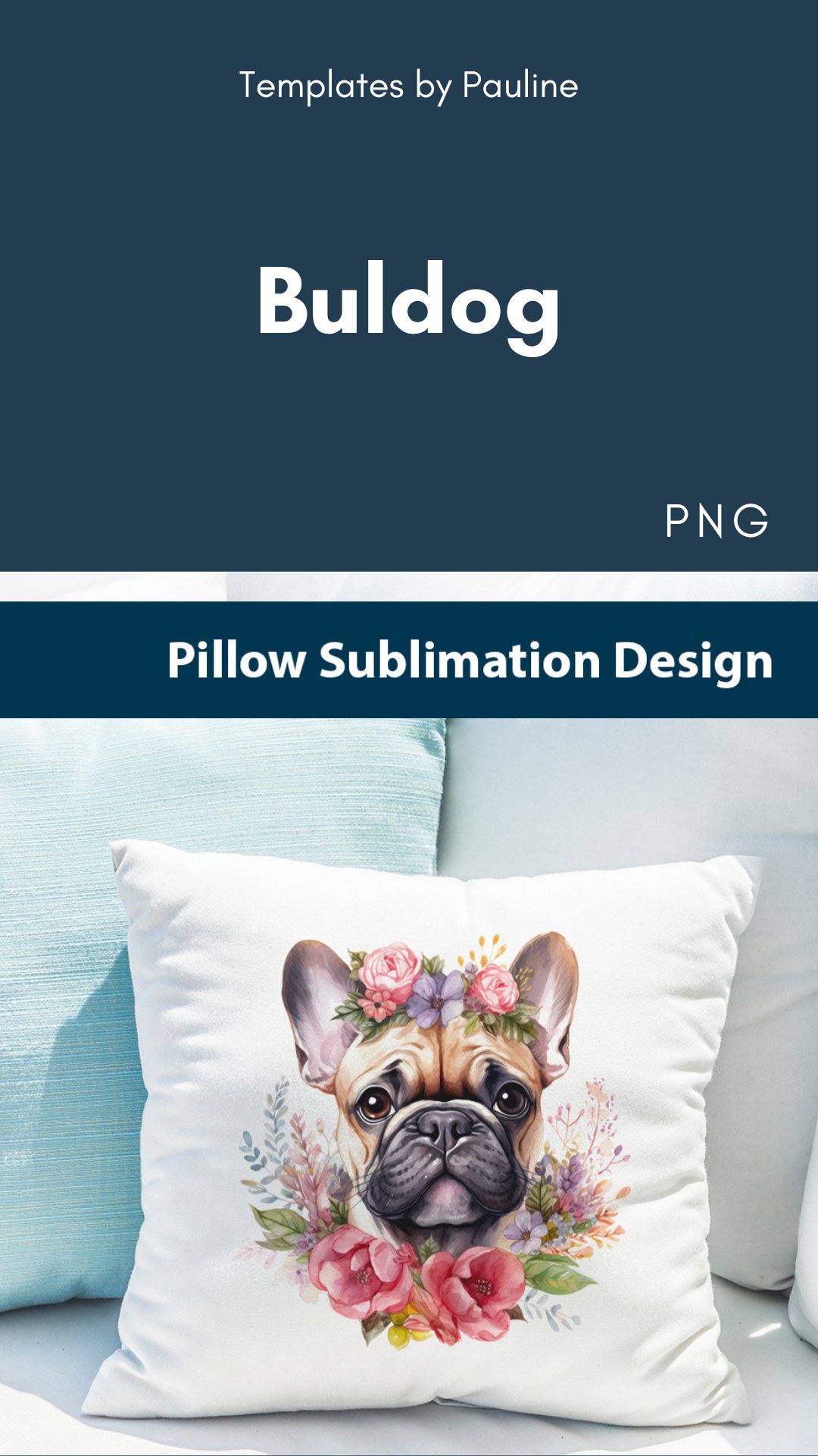Bulldog Pillow Case Sublimation, Dog Breed Pillow Cover
