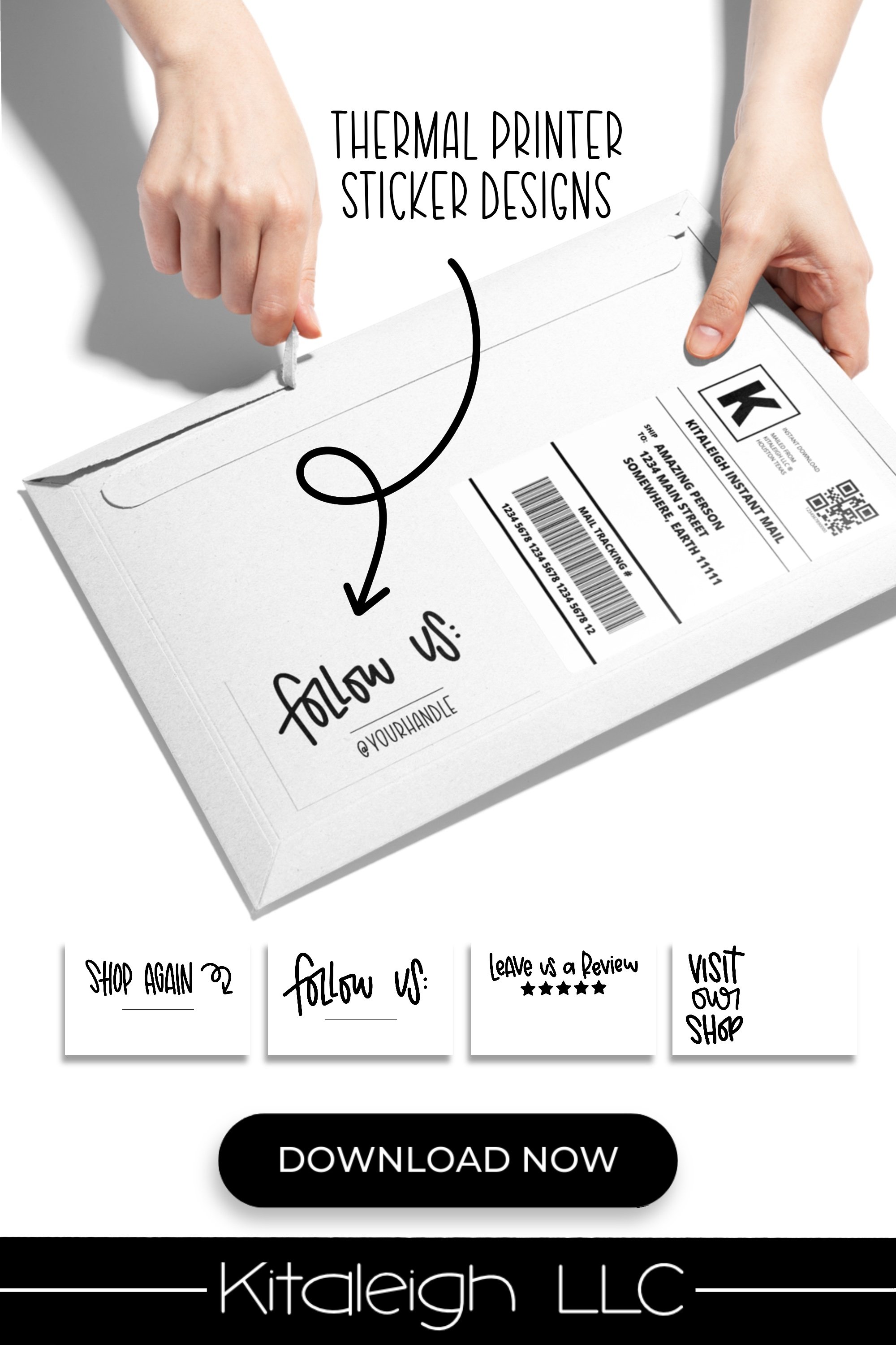 Landscape Thermal Printer Stickers Vol 1