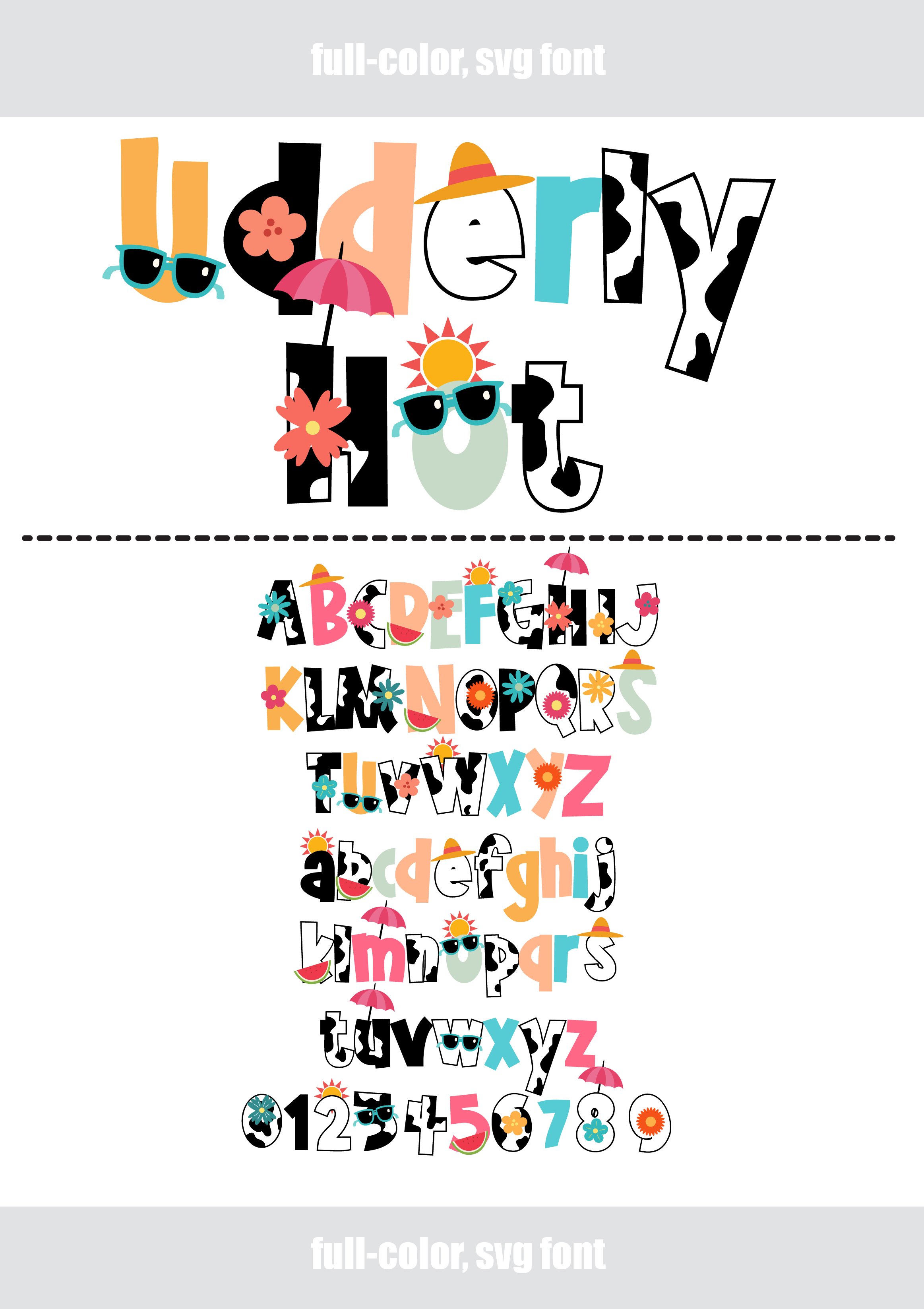 Summer Full Color SVG Font