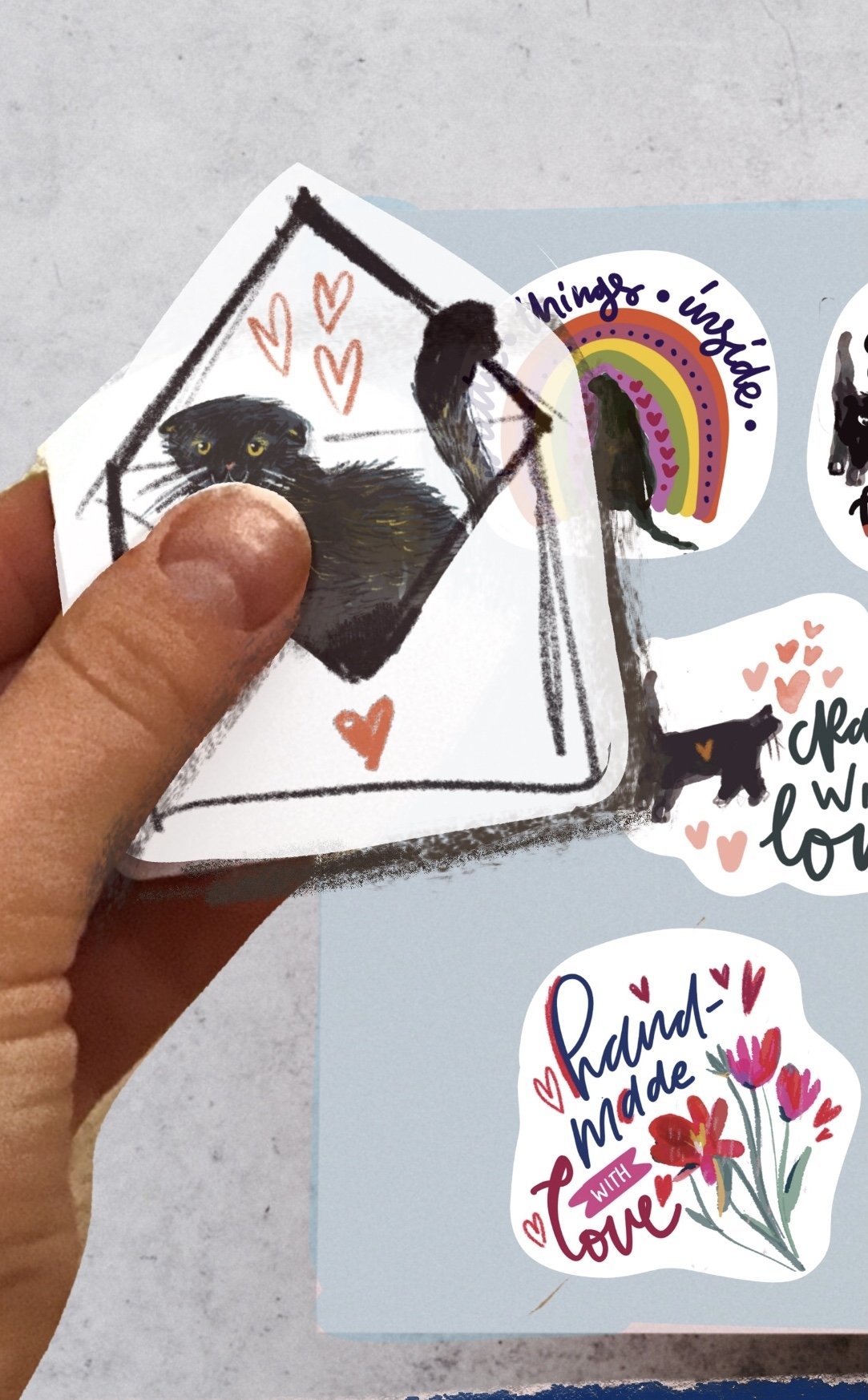 Cute business sticker