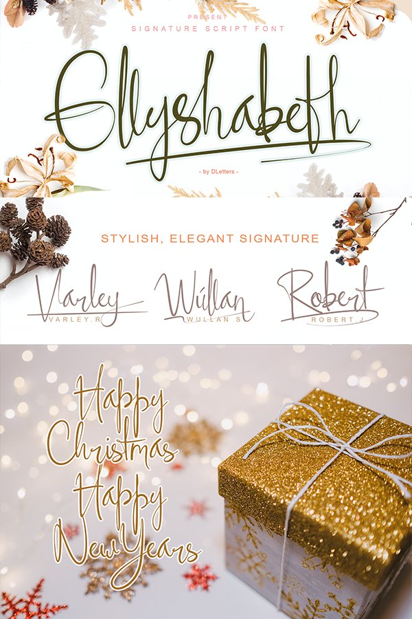 Ellyshabeth | Signature Script Font